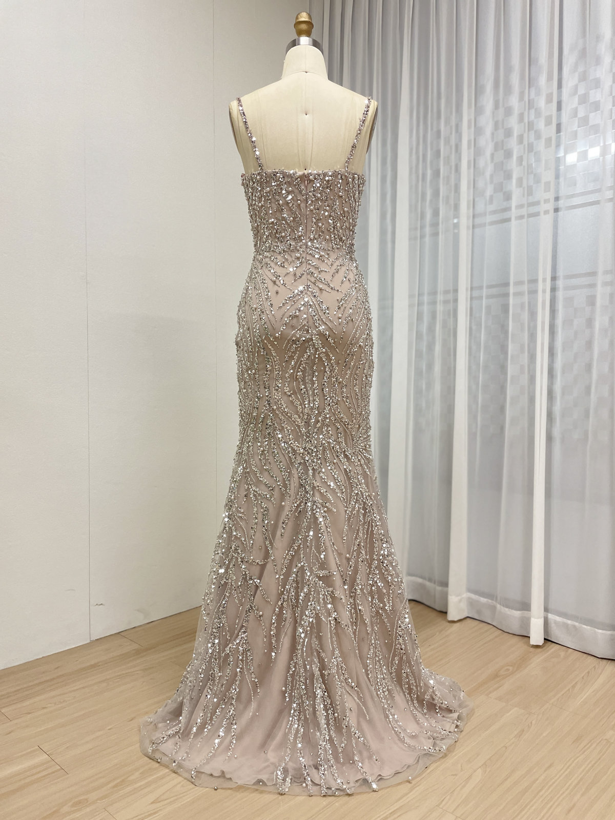 Amazing Haute Couture Bodice Evening Gown With Removable Sleeve And ...